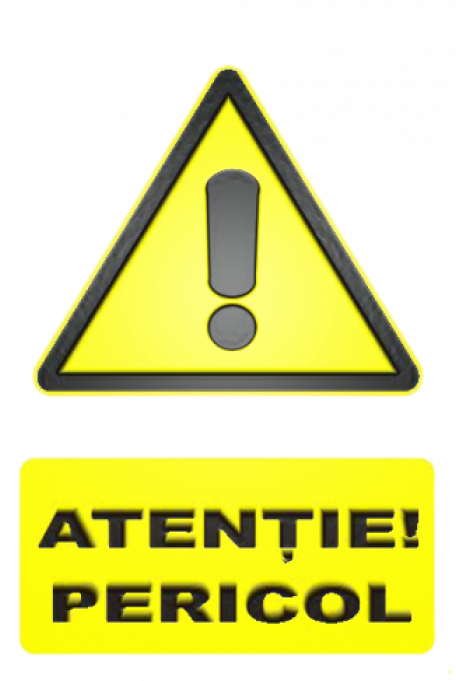 Sticker Atentie! Pericol | stickere.ro
