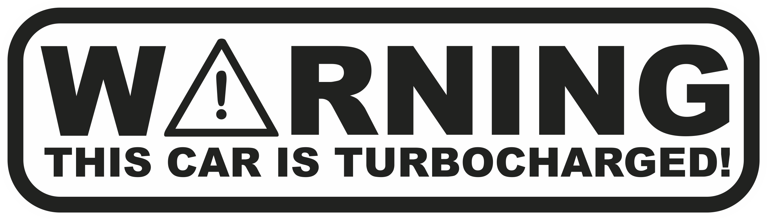 Sticker autocolant This car is turbocharged | stickere.ro