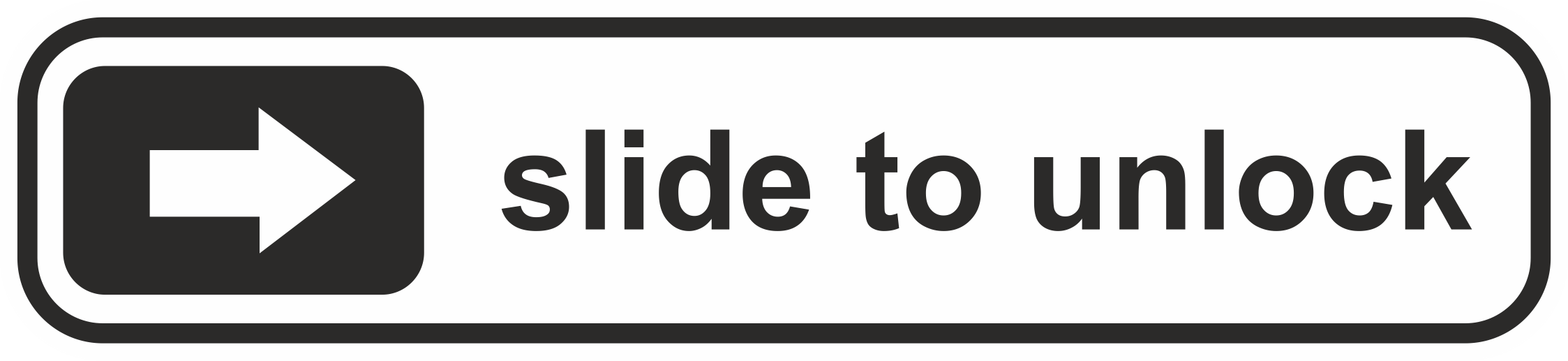 Sticker autocolant Slide to unlock | stickere.ro