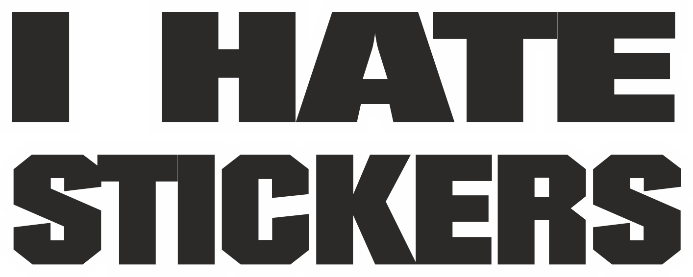 Sticker autocolant I hate stickers 2 | stickere.ro