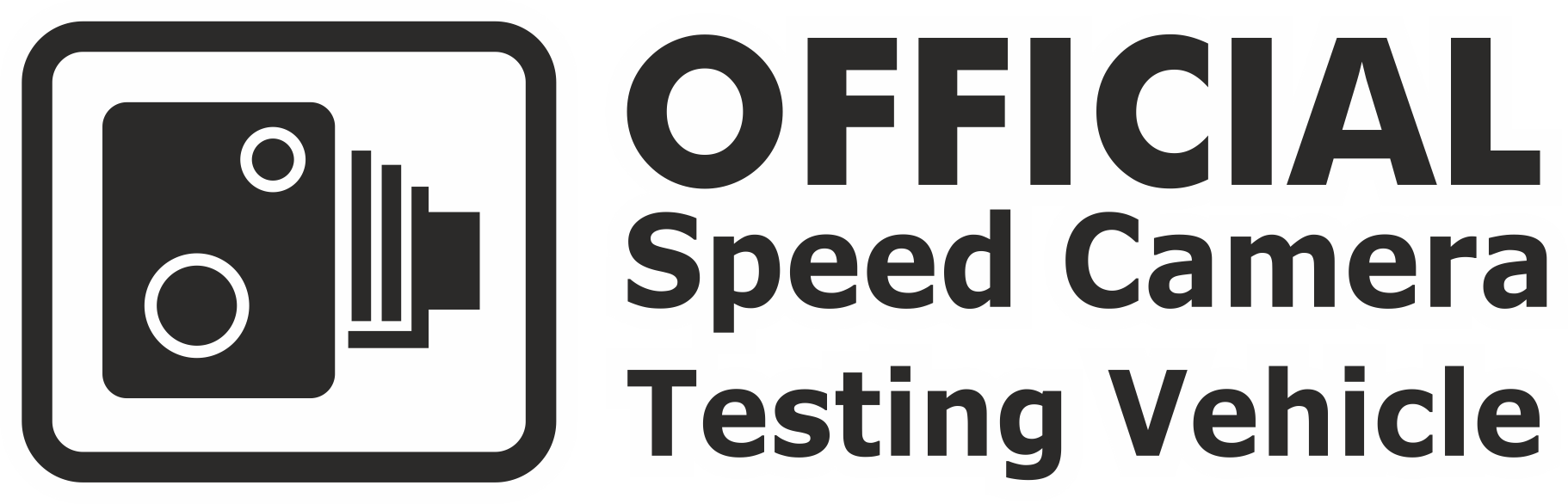 Sticker autocolant Official speed camera | stickere.ro