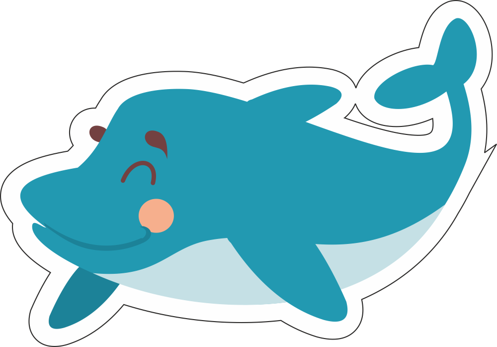 Sticker autocolant Delfin | stickere.ro