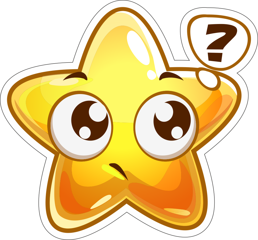 Sticker autocolant Steluta intrebatoare | stickere.ro