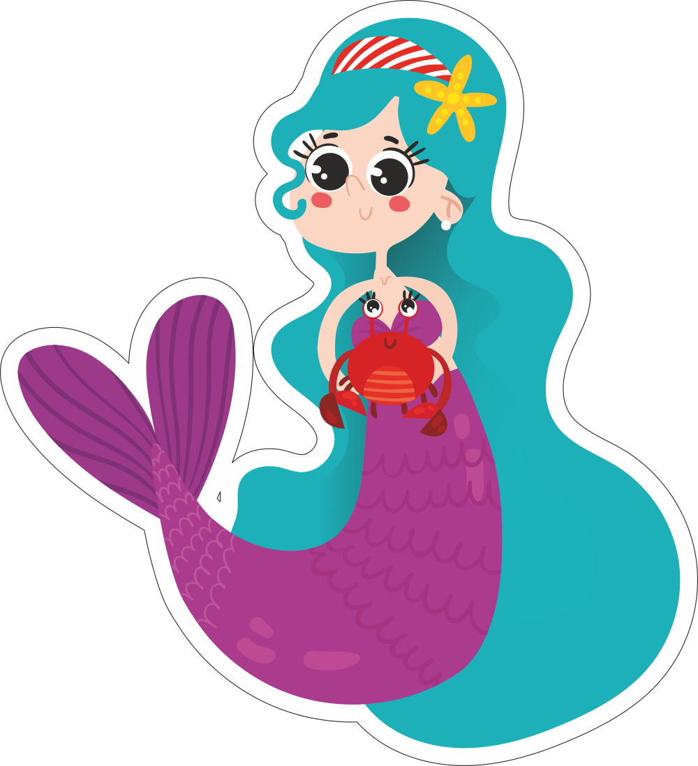 Sticker autocolant Mica sirena | stickere.ro